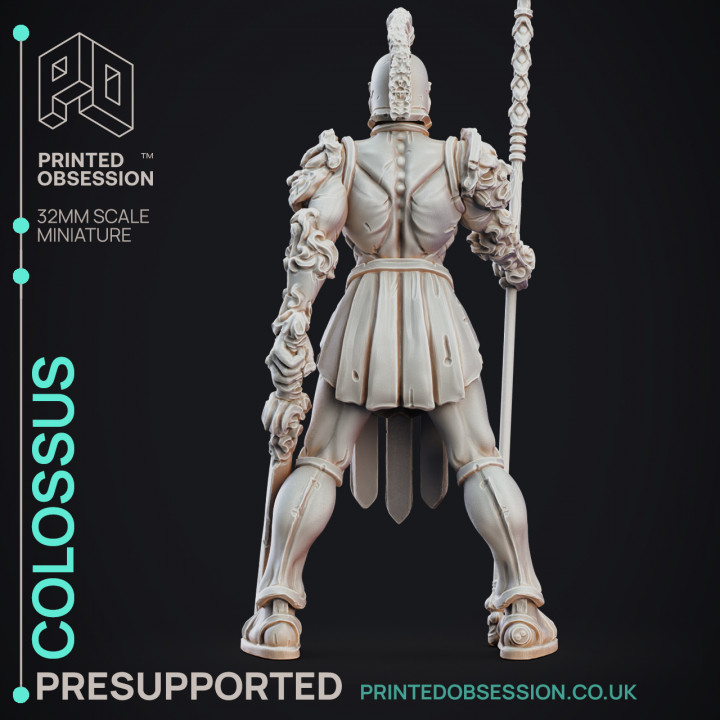 3D Printable Colossus - Construct - PRESUPPORTED - D&D 32mm by Printed ...