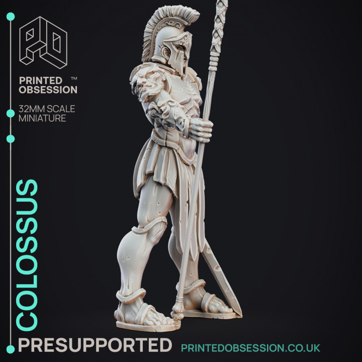 3D Printable Colossus - Construct - PRESUPPORTED - D&D 32mm by Printed ...