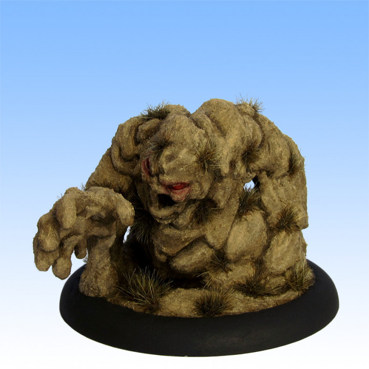 3D Print of Clay Golem - Construct - PRESUPPORTED - 32mm D&D by Grey_Knight