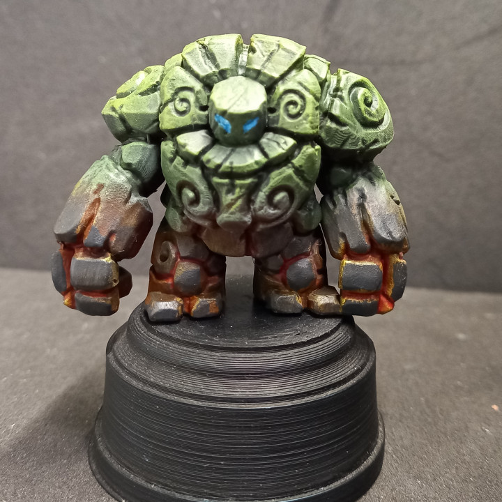 3D Print of Stone Golem - Construct - PRESUPPORTED - D&D 32mm by ...