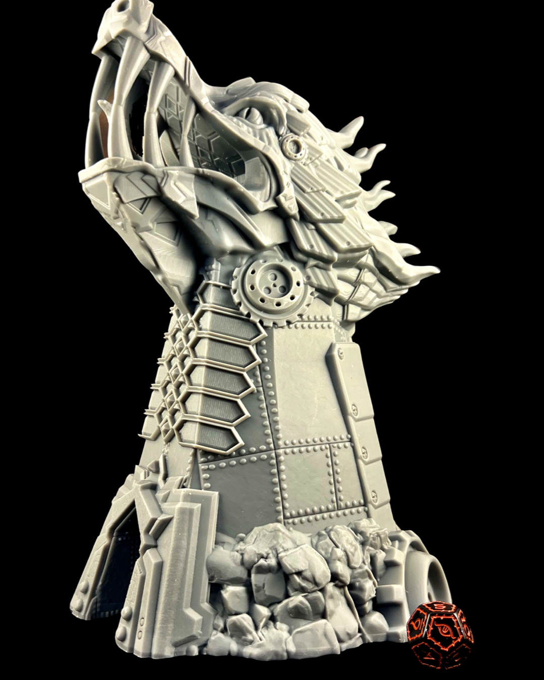 3D Printable ClockWork Dice Tower - SUPPORT FREE! by FatesEnd