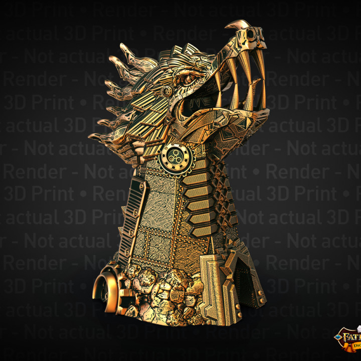 3D Printable ClockWork Dice Tower - SUPPORT FREE! by FatesEnd