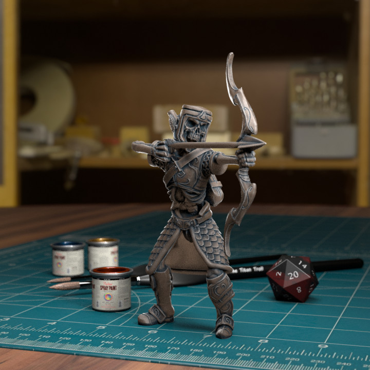 3D Printable Crypt Skeleton 009 [Pre-Supported] by TytanTroll Miniatures