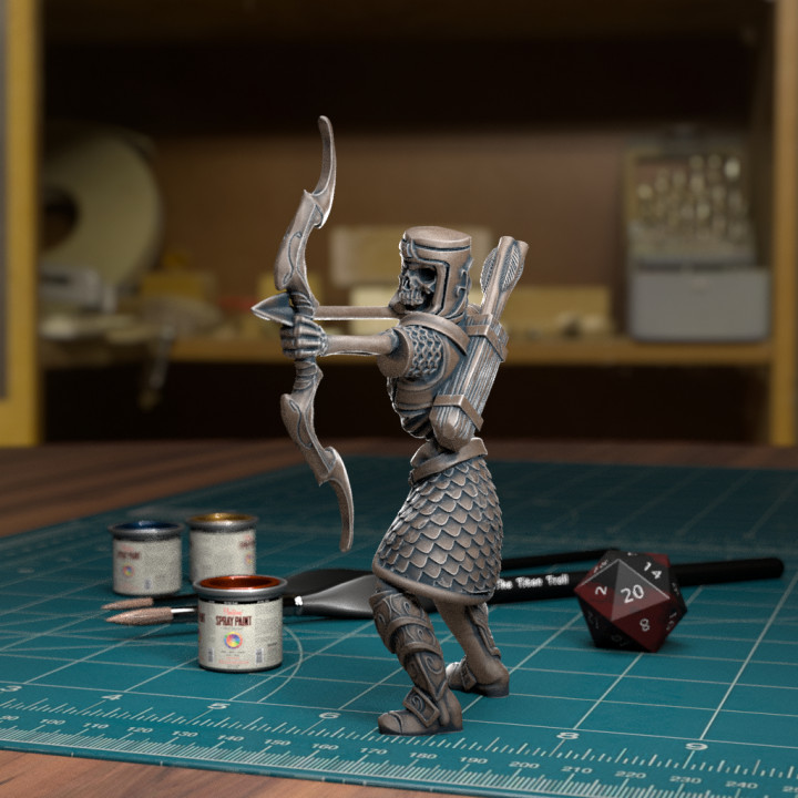 3D Printable Crypt Skeleton 009 [Pre-Supported] by TytanTroll Miniatures