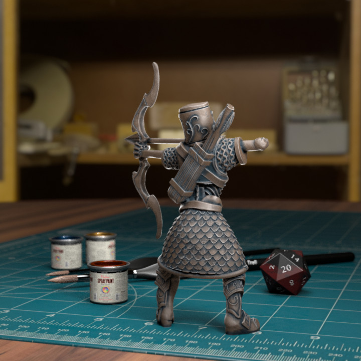 3D Printable Crypt Skeleton 009 [Pre-Supported] by TytanTroll Miniatures