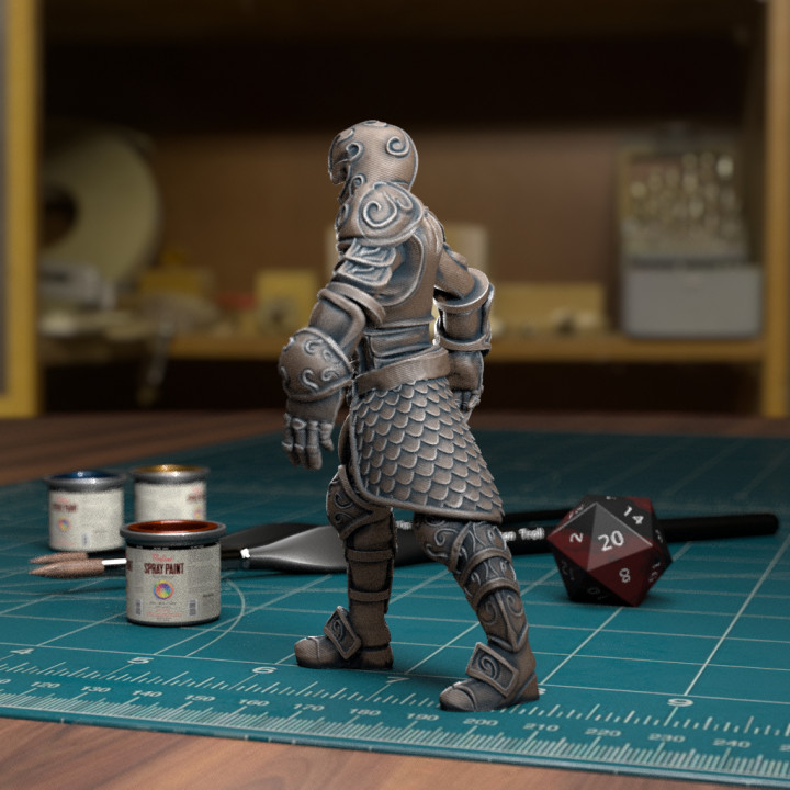 3D Printable Animated Armour 001 [Pre-Supported] by TytanTroll Miniatures