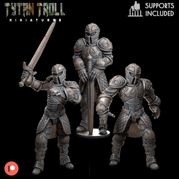 3D Printable Animated Armour Pack [Pre-Supported] by TytanTroll Miniatures