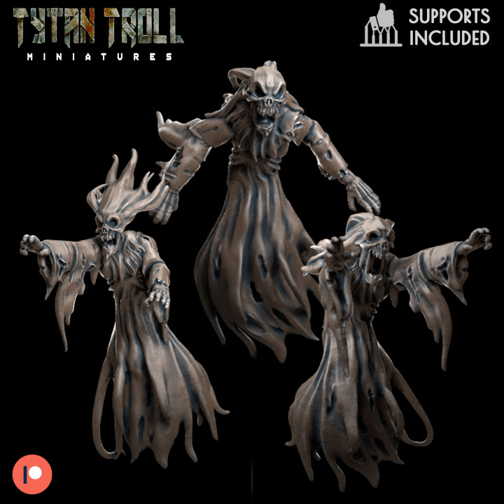 3D Printable Spectre Pack [Pre-Supported] by TytanTroll Miniatures
