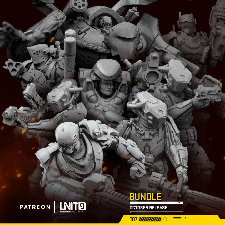 3D Printable Cyberpunk models BUNDLE - GRU and BSC unit (October ...