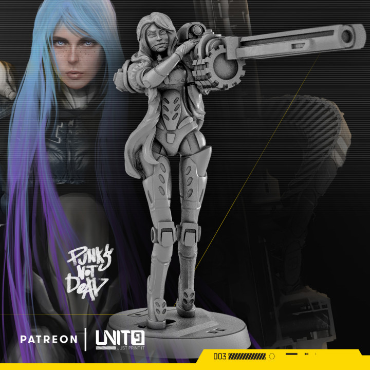 3D Printable Cyberpunk models BUNDLE - Punk's Not Dead (July release ...