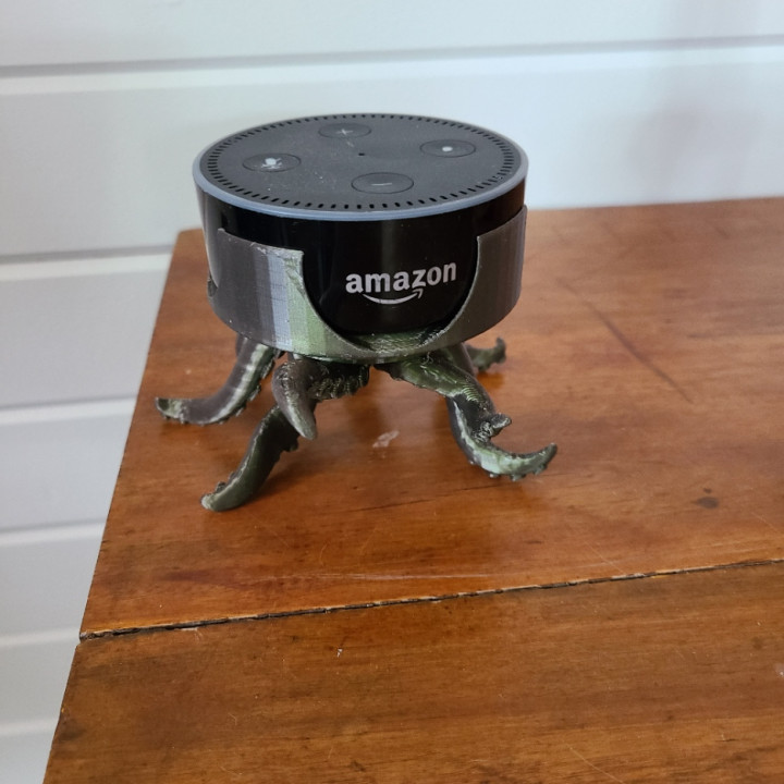 3D Printable Echo Dot V3 and V2 Octostand by Tim Dakin