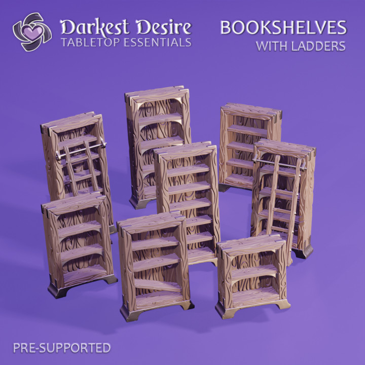 3D Printable Library - Base Set by Darkest Desire