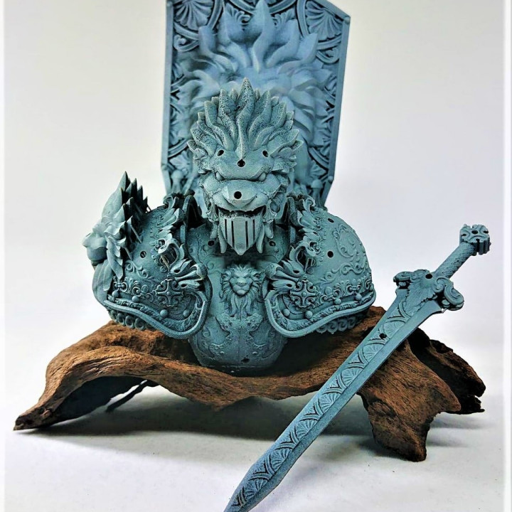 3D Printable Lion Legion-breastplate by Action Figure Fusion