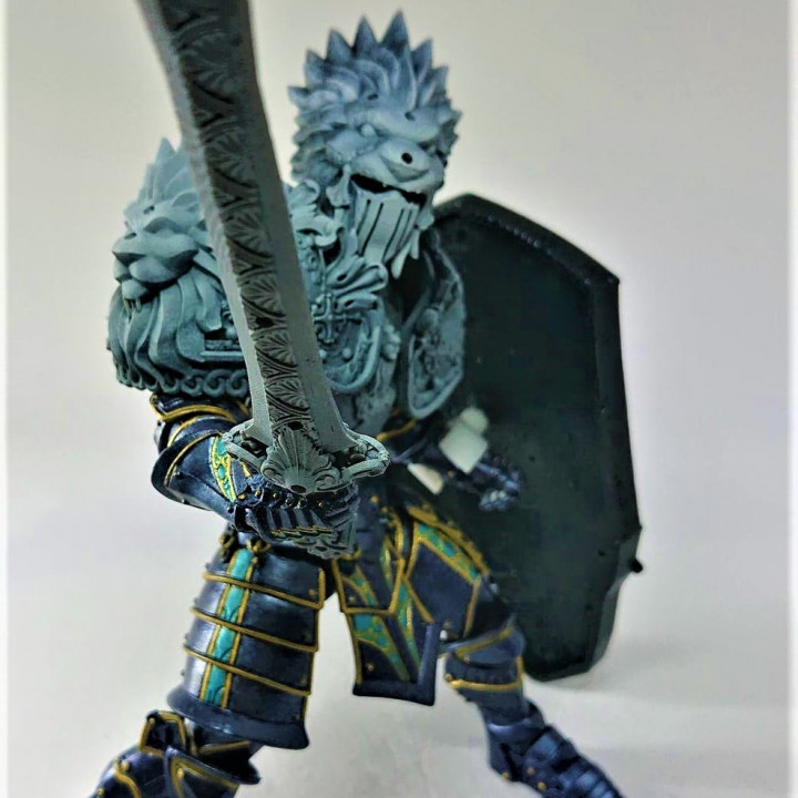 3D Printable Lion Legion Shield by Action Figure Fusion