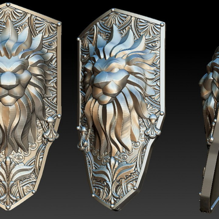 3D Printable Lion Legion Shield by Action Figure Fusion