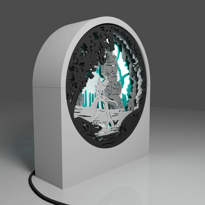 3D Printable FANTASY LIGHT FIXTURE by Laura Ioana