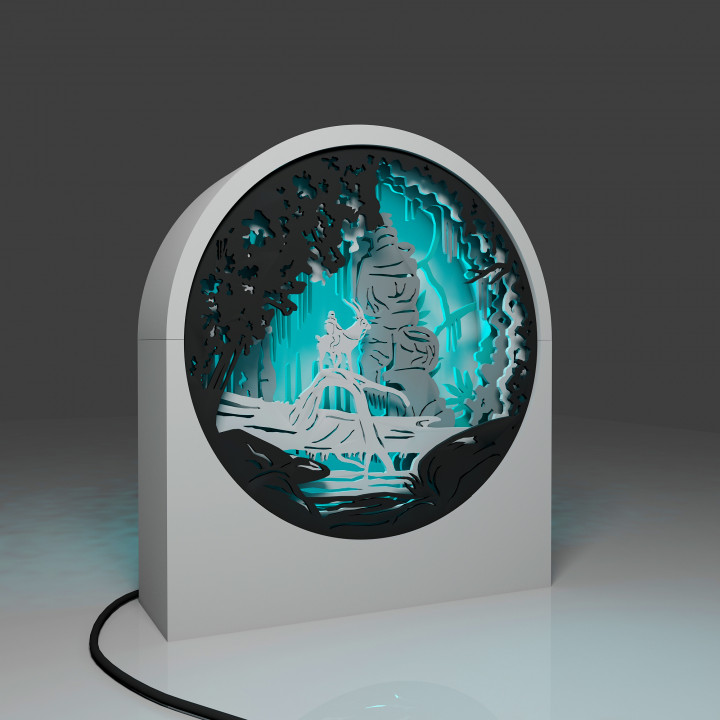 3D Printable FANTASY LIGHT FIXTURE by Laura Ioana