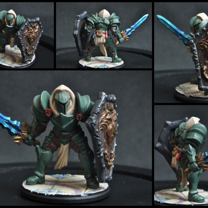 3D Print of Knight Servant of Light B by GrumpyKaiman