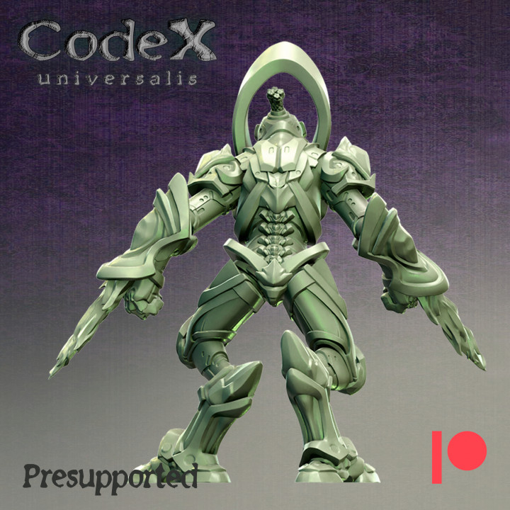 3D Printable Starforged Warrior C by Codex Universalis