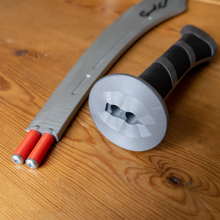 3D Printable Nyssa al Ghul Cosplay Scimitar from Arrow by Juri Munkki