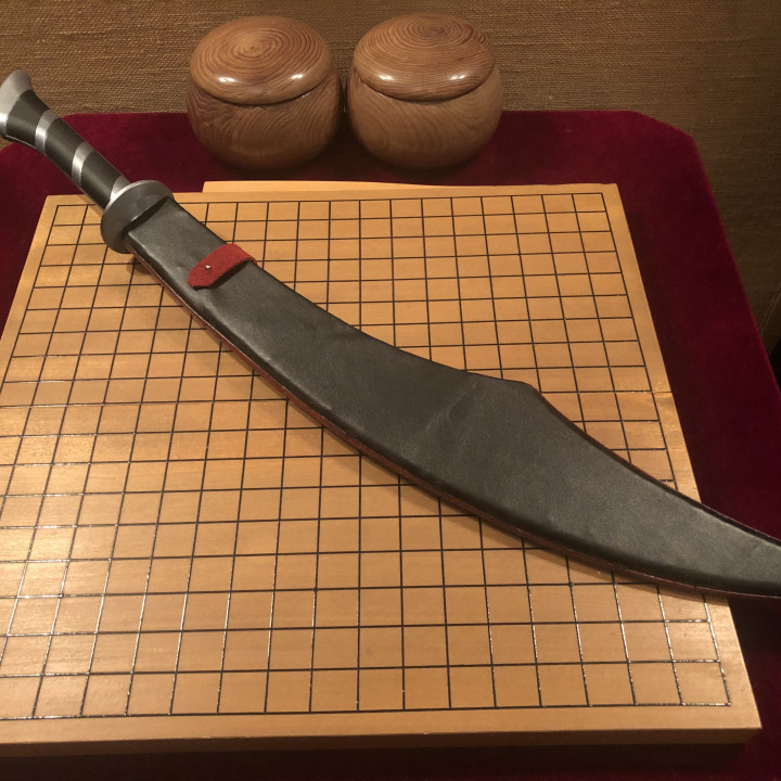 3D Printable Nyssa al Ghul Cosplay Scimitar from Arrow by Juri Munkki