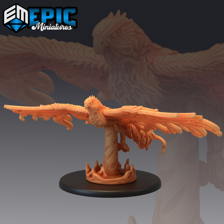 3D Printable Phoenix Reborn / Vermillion Bird of the South / Elder Fire ...
