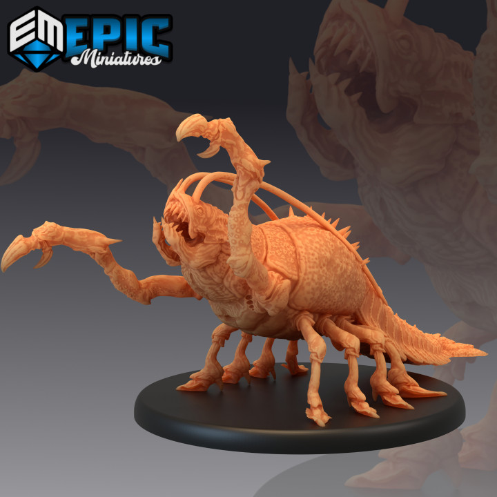 3D Printable Giant Thermal Shrimp Set / Large Crustacean Monster / Hot ...