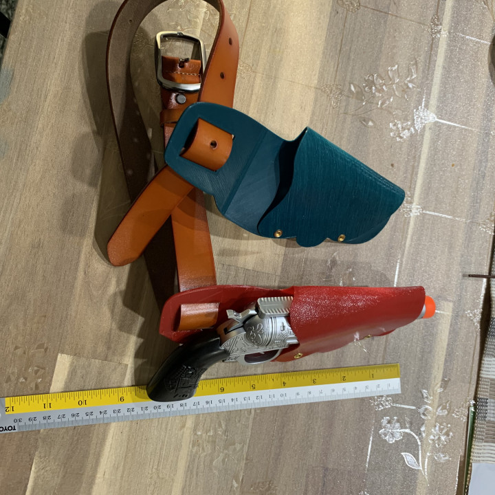 3D Printable Cosplay Gun Holster For Belt by Said