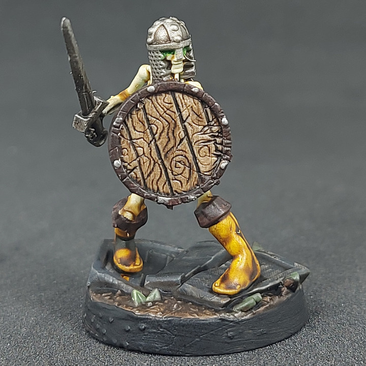 3D Printable Skeleton - Sword & Shield A, Pre-Supported by ...