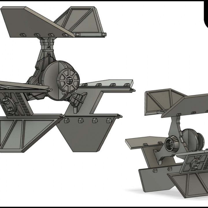 3D Printable Tie Fighter Defender Kit Card by Michael Grugel