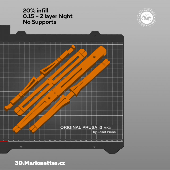 3D Printable Simple Controller for Dancing Marionettes by Petr Puppeteer