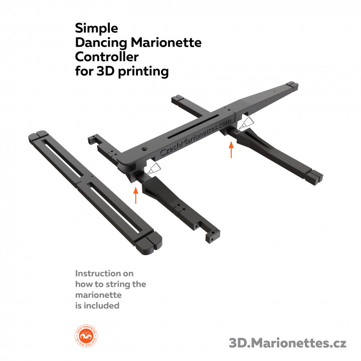 3D Printable Simple Controller for Dancing Marionettes by Petr Puppeteer