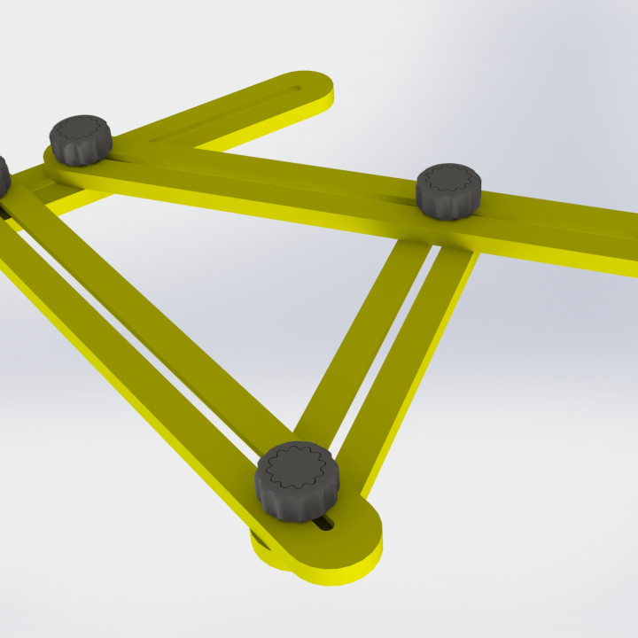 3D Printable Angle Measuring Tool with M3 Hex bolts by Ferdy