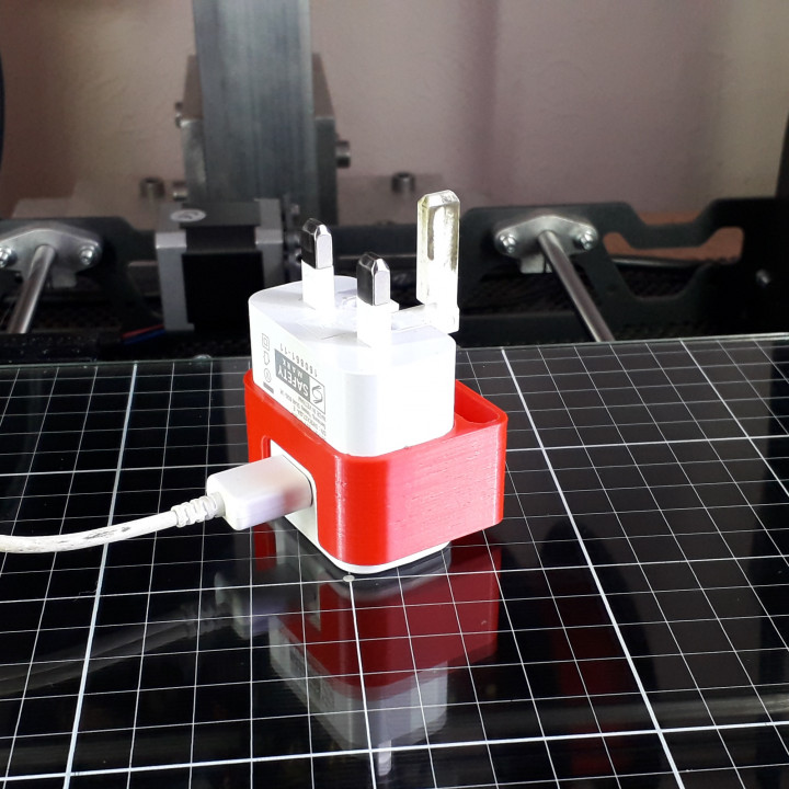 3D Printable Phone charger cable tidy. by Chris Gaze
