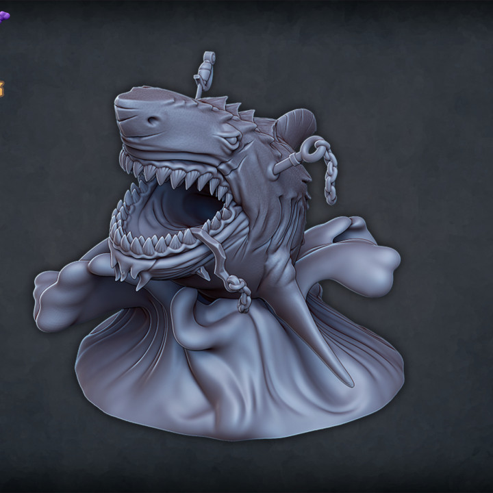 3D Printable Megalodon by Jacob Olsson - Roleplaying & Miniatures