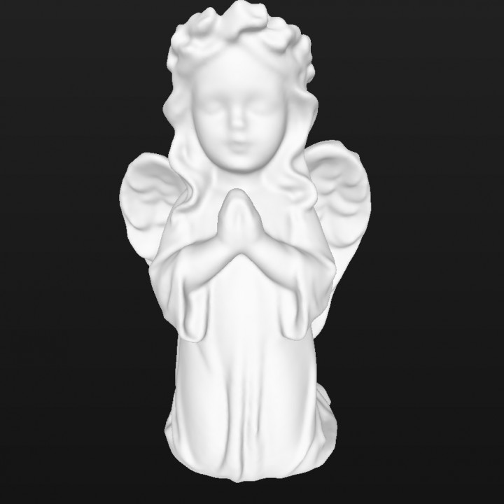 3D Printable Baby Angel by Revopoint3D