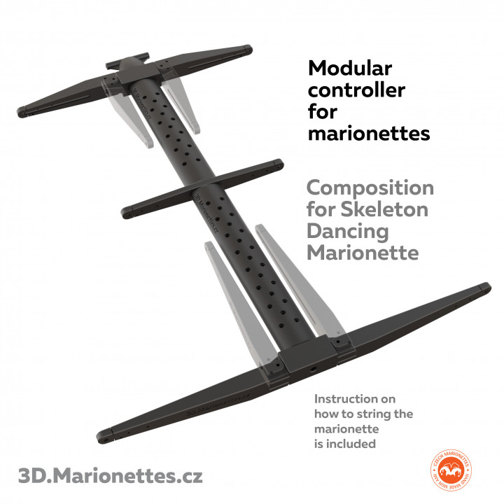 3D Printable Modular Horizontal Controller for Marionettes – String ...