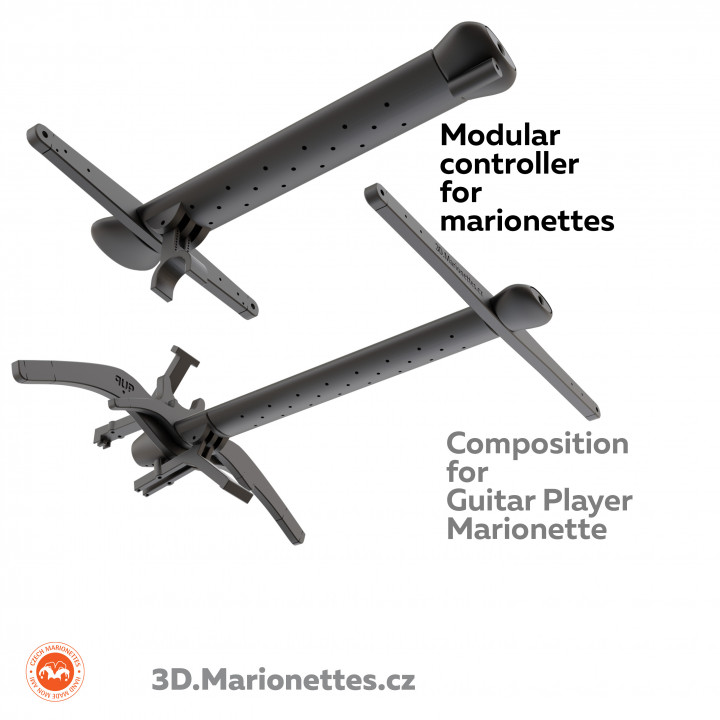 3D Printable Modular Horizontal Controller for Marionettes – String ...