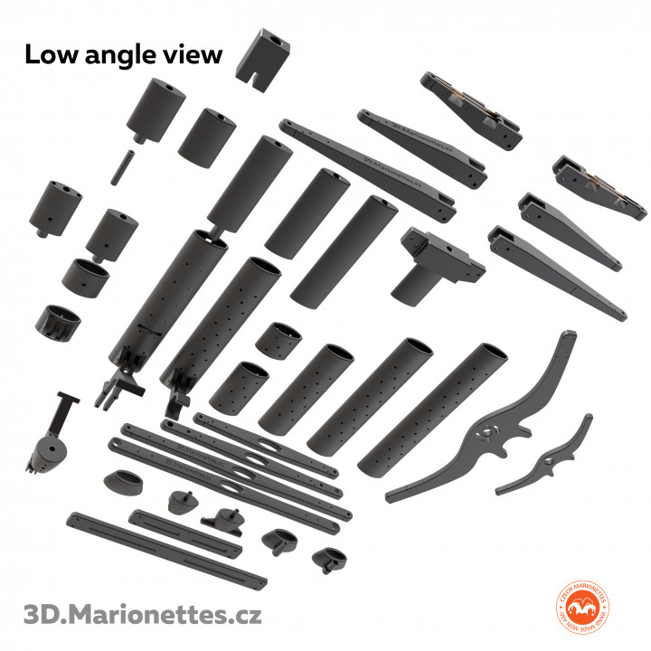 3D Printable Modular Horizontal Controller for Marionettes – String ...