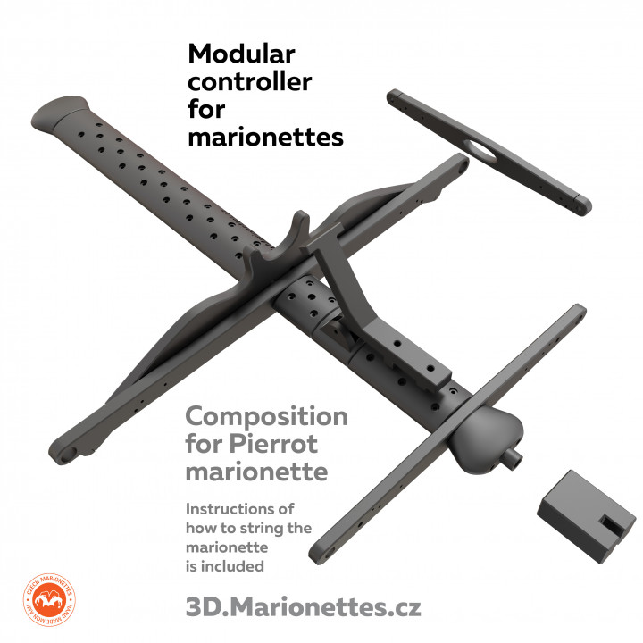 3D Printable Modular Horizontal Controller for Marionettes – String ...