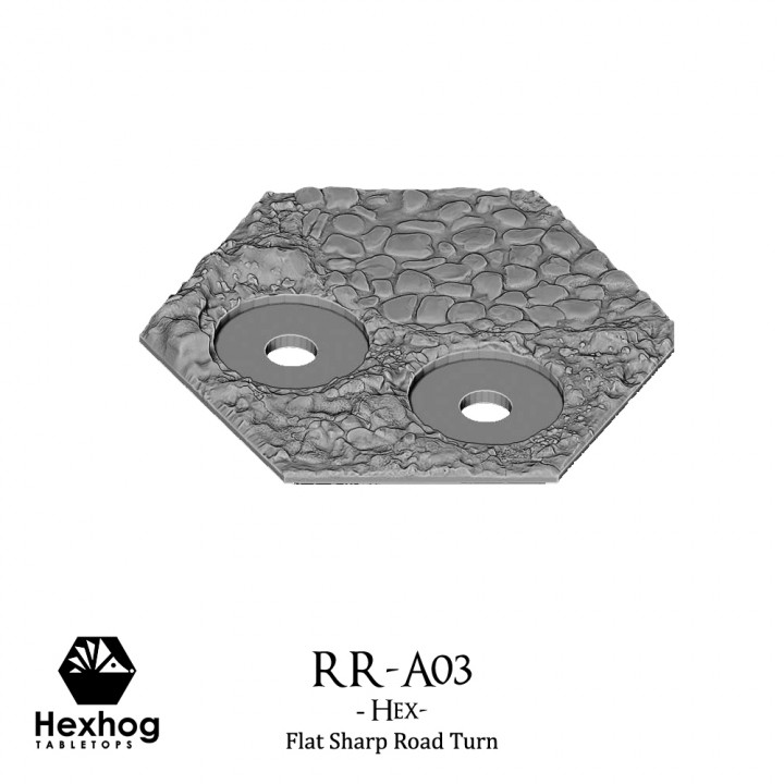 3D Printable Hexhog Tabletops: Rambling Road - Expansion Set - by ...