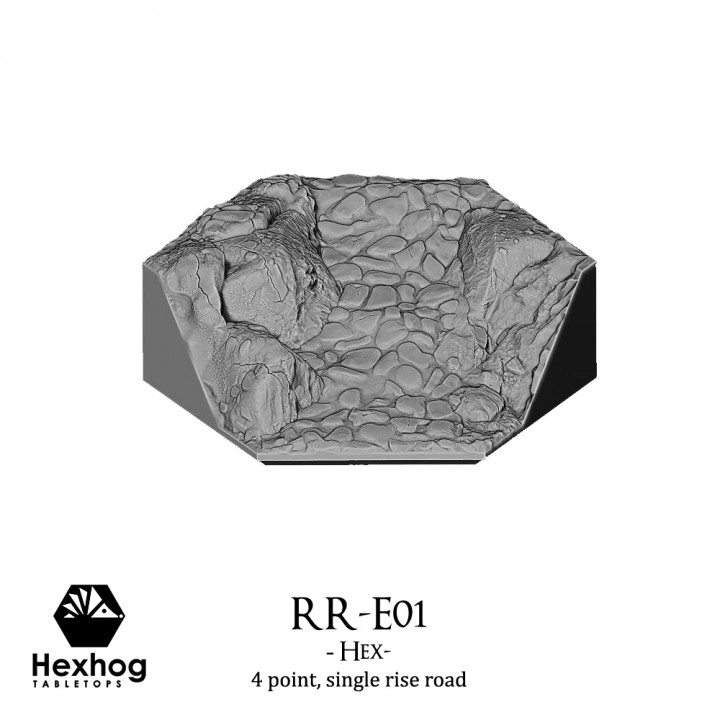 3D Printable Hexhog Tabletops: Rambling Road - Expansion Set - by ...