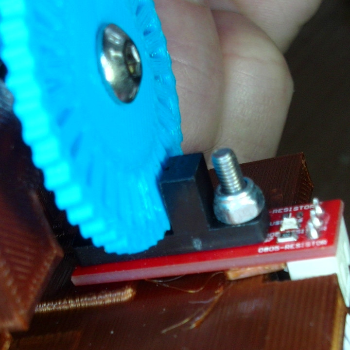 3D Printable Filament Runout Dual Gear Encoder. Dual Gear. by Billy Tail
