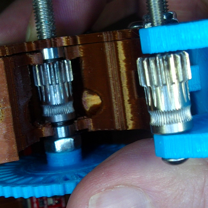 3D Printable Filament Runout Dual Gear Encoder. Dual Gear. by Billy Tail