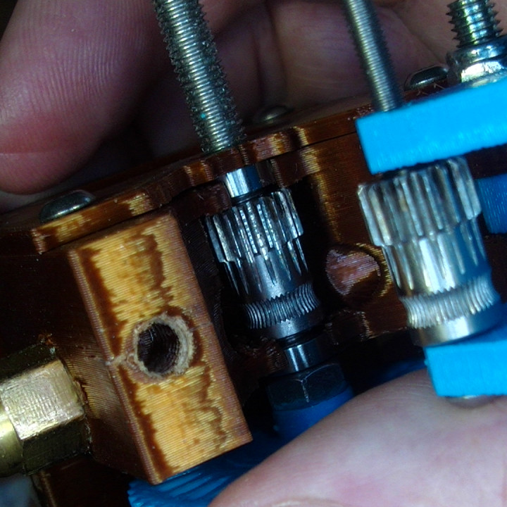 3D Printable Filament Runout Dual Gear Encoder. Dual Gear. by Billy Tail