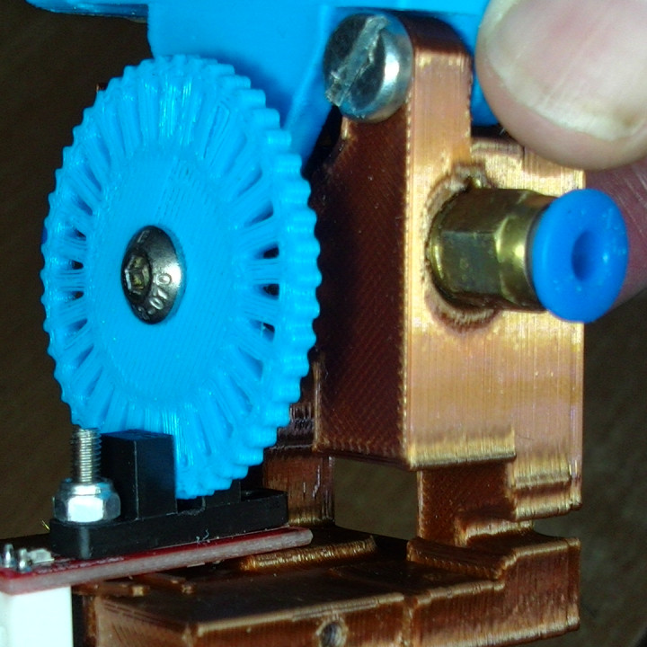 3D Printable Filament Runout Dual Gear Encoder. Dual Gear. by Billy Tail
