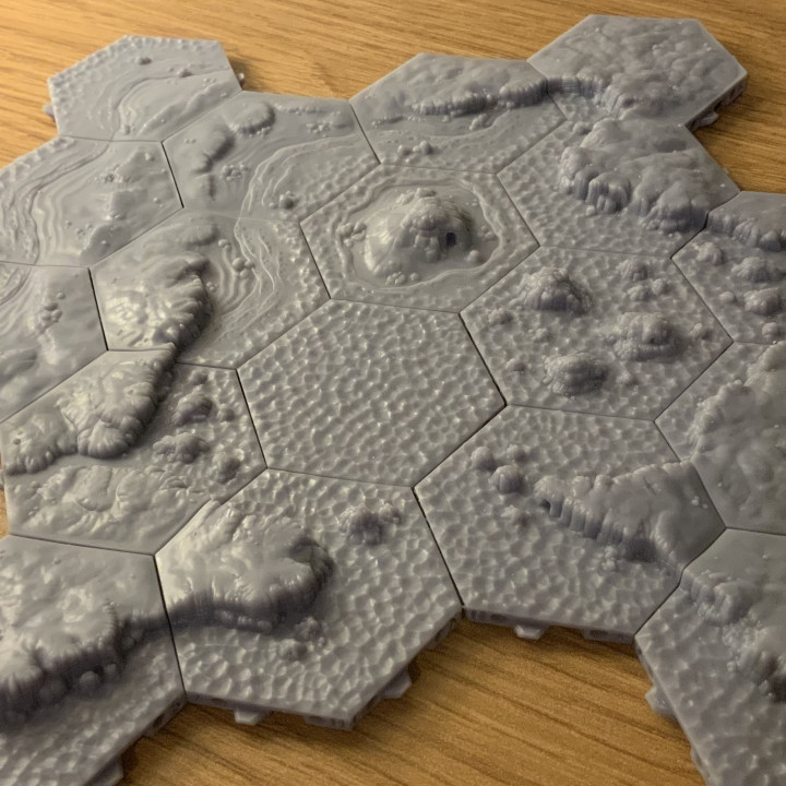 3D Printable Hexton Hills Coast Set 02 by Hexton Hills