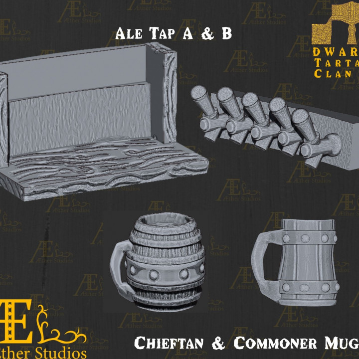 3D Printable AEDWRF09 - Dwarven Kingdom Clan Tartalan’s Pub by Aether ...