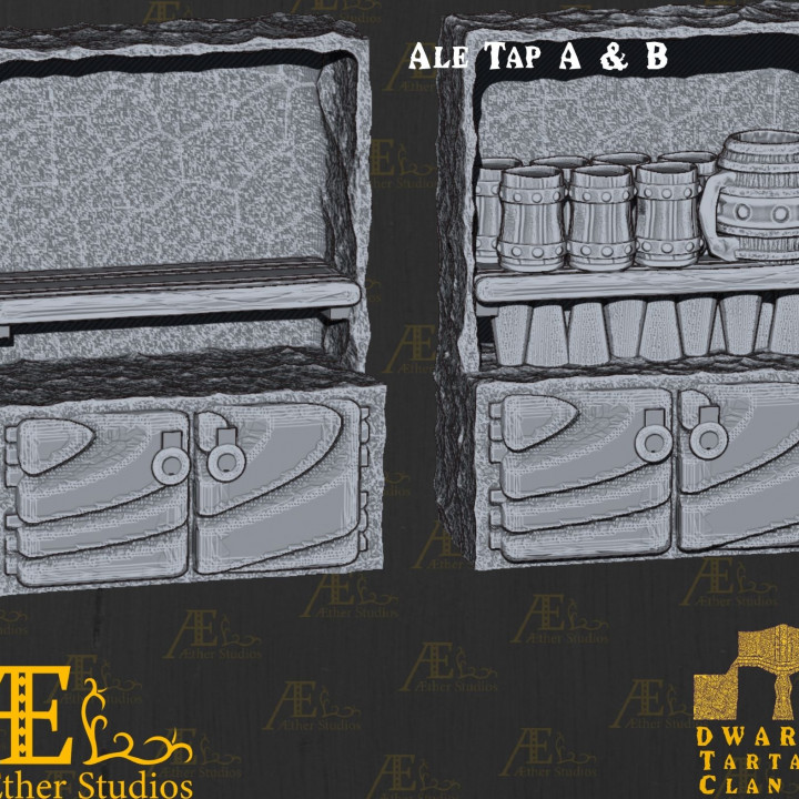 3D Printable AEDWRF09 - Dwarven Kingdom Clan Tartalan’s Pub by Aether ...