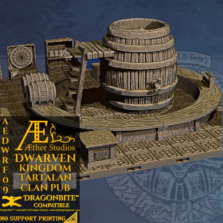 3D Printable AEDWRF09 - Dwarven Kingdom Clan Tartalan’s Pub by Aether ...